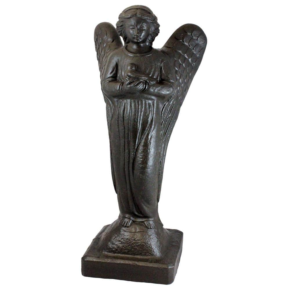 Emsco 30 in. Bronze Color Morning Angel Lawn and Garden Statue 92260-1 ...
