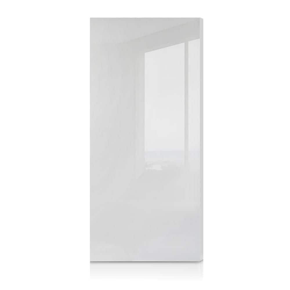 CALHOME 22 in. x 82 in. High Gloss Piano White Finish Flush Hollow Core ...