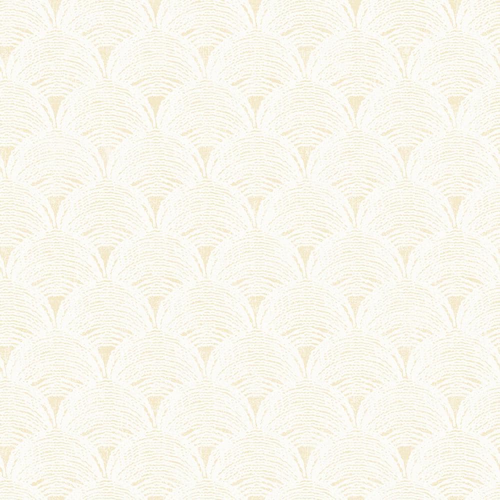 Chesapeake Santiago Yellow Scalloped Paper Strippable Roll (Covers 56.4 ...