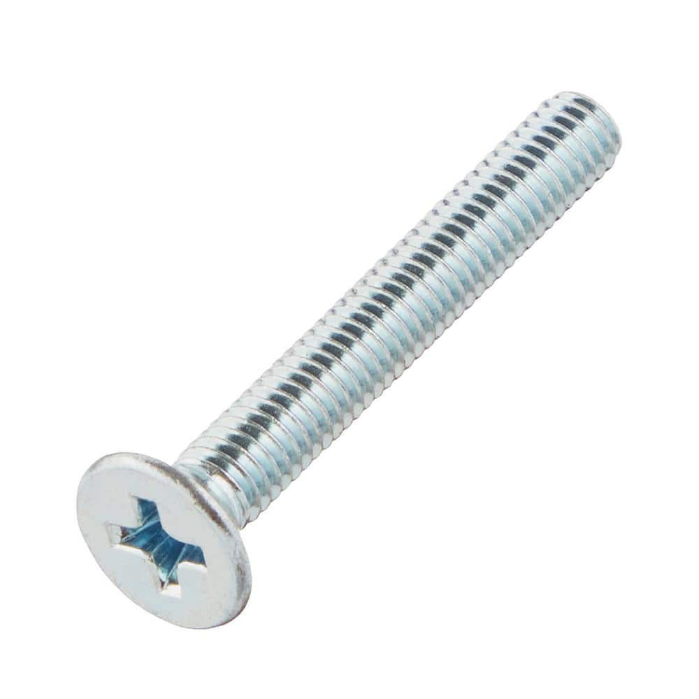 Everbilt M4-0.7x30mm Zinc Flat Head Phillips Drive Machine Screw 2 ...