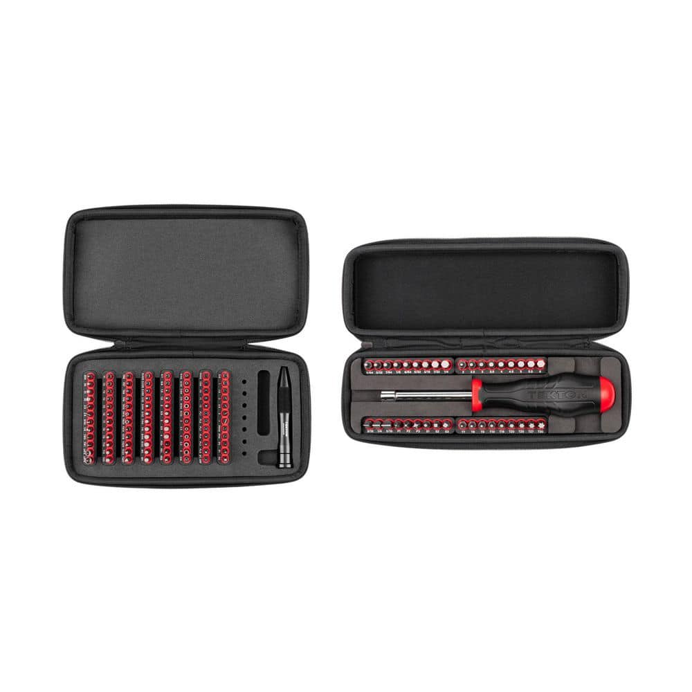TEKTON 4 mm and 1/4 Inch Bit Driver and Bit Set with Cases (134-Piece ...