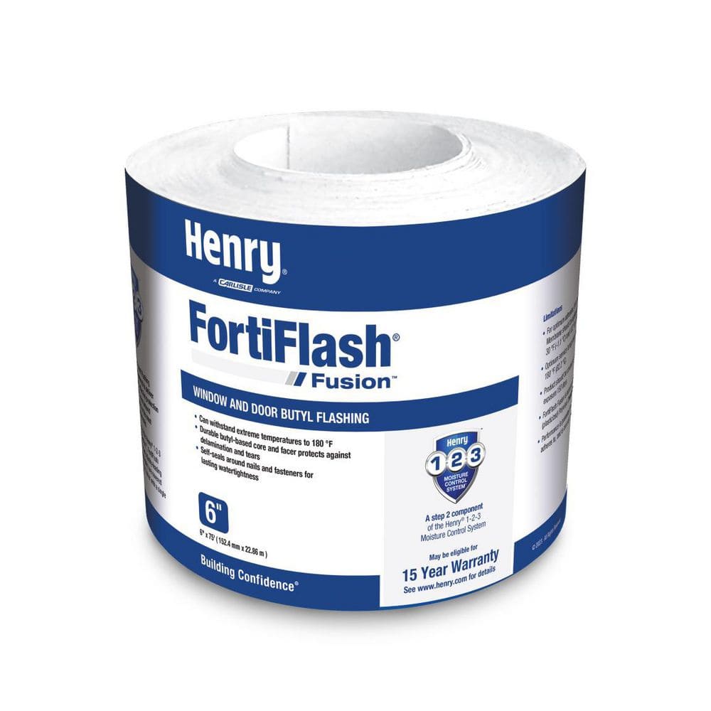 Henry 6" X 75' FortiFlash Fusion Flashing Membrane HE222FFF968 - The ...