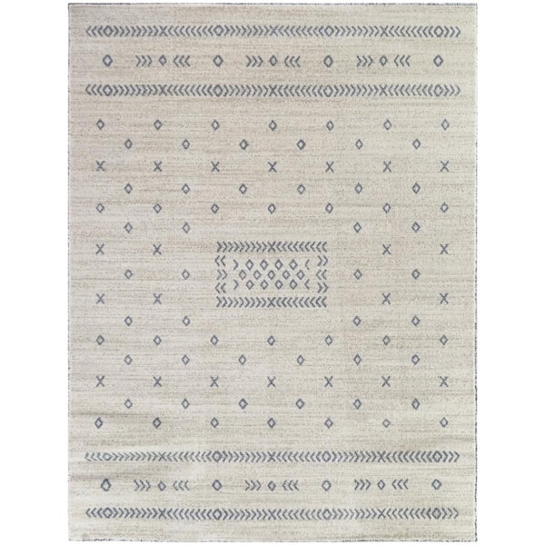 BALTA Eamon Cream 8 ft. x 10 ft. Moroccan Area Rug 3115570 - The Home Depot