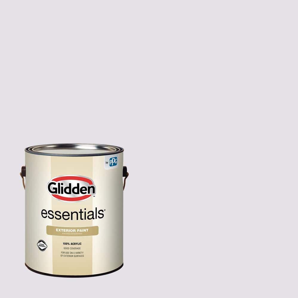 Glidden Essentials 1 gal. PPG1175-1 Violet Hush Satin Exterior Paint ...