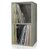 Way Basics zBoard Grey 2-Shelf Vinyl Record and LP Record Album Storage ...