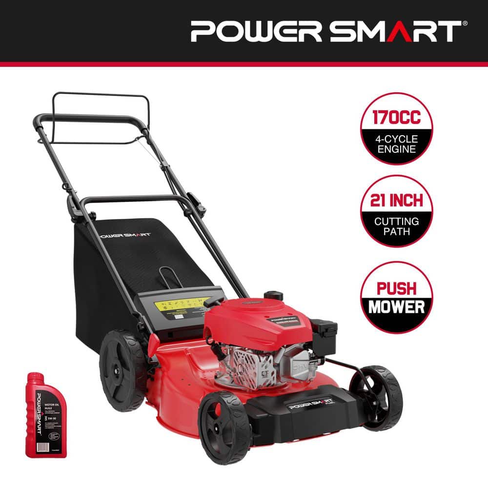 PowerSmart 21 in. 170cc OH 4-stroke engine 3-in-1 Gas Self Propelled ...