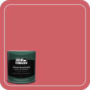 BEHR PREMIUM PLUS 1 qt. #140B-6 Italiano Rose Semi-Gloss Enamel Low ...
