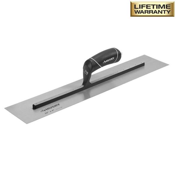 Husky 20 in. x 4 in. Pro Finishing Trowel 57495