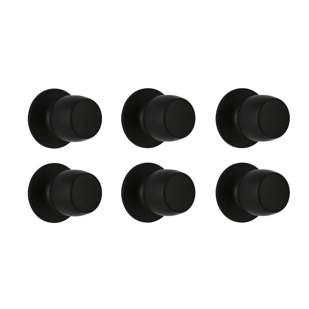 Defiant Brandywine Matte Black Passage Hall/Closet Door Knob Contractor ...