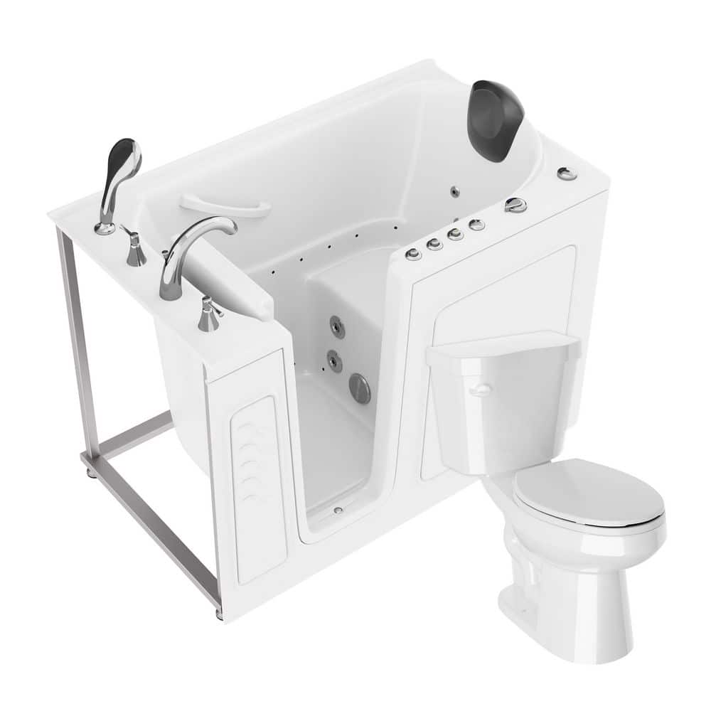 Universal Tubs Universal 52 in. x 30 in. Left Drain Combination Jetted ...