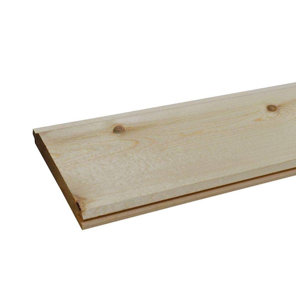 1 in. x 6 in. x 8 ft. #2 Pine Tongue and Groove Common Board WP4/E and ...