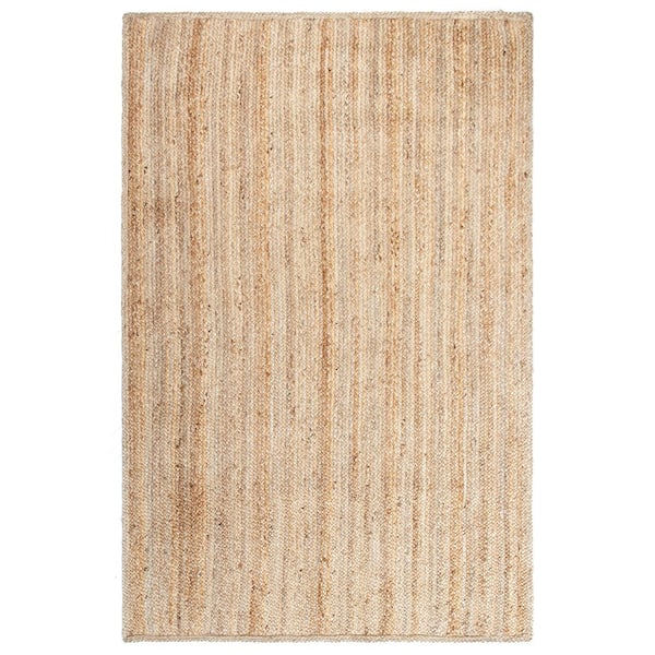 Thick Braided Natural 10 ft. x 14 ft. Jute Area Rug JJ10011