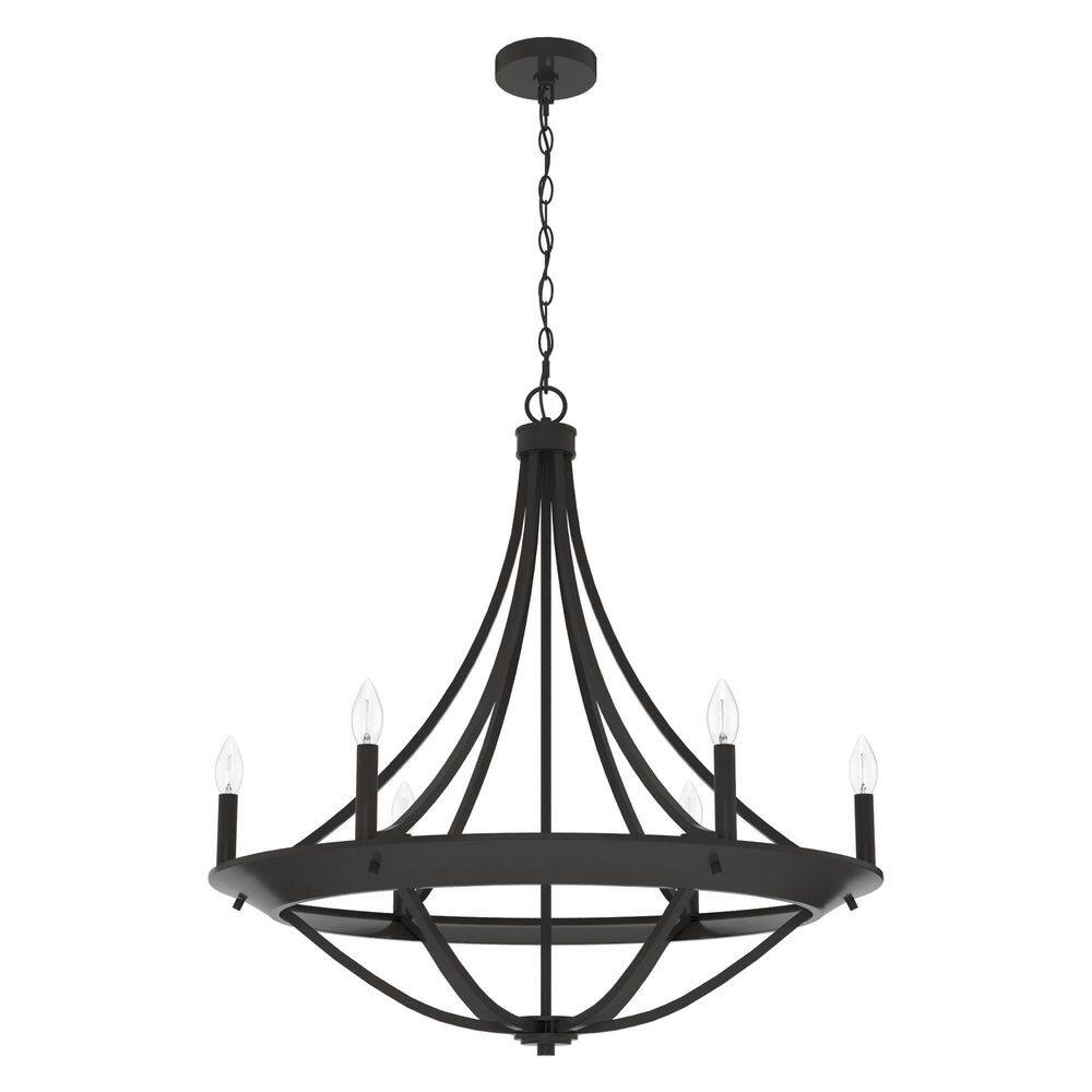 Hunter Perch Point 6-Light Noble Bronze Candlestick Chandelier 19414 ...