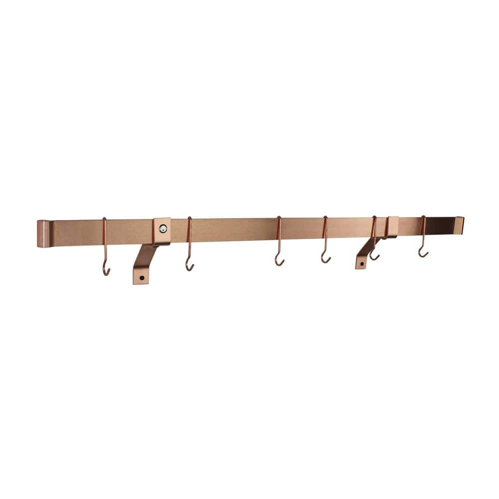 Enclume Handcrafted 48 in. Rolled End Bar ONLY Brushed Copper (Requires ...
