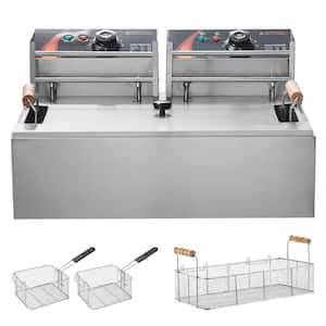 VEVOR Commercial Deep Fryer 3000-Watt Electric Turkey Fryer Baskets 18 ...