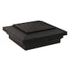 Veranda 4 in. x 4 in. Black Craftsman Post Cap 73019418 - The Home Depot