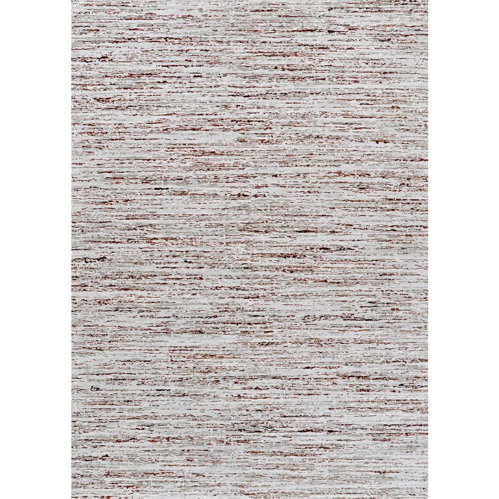 Couristan Sonnet Capillary 8 x 10 Grey-Chocolate Abstract Indoor Area ...
