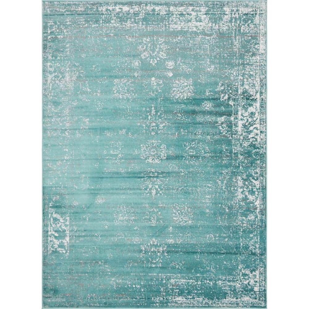 Unique Loom Sofia Casino Turquoise 8' 0 x 11' 0 Area Rug 3141413 - The ...