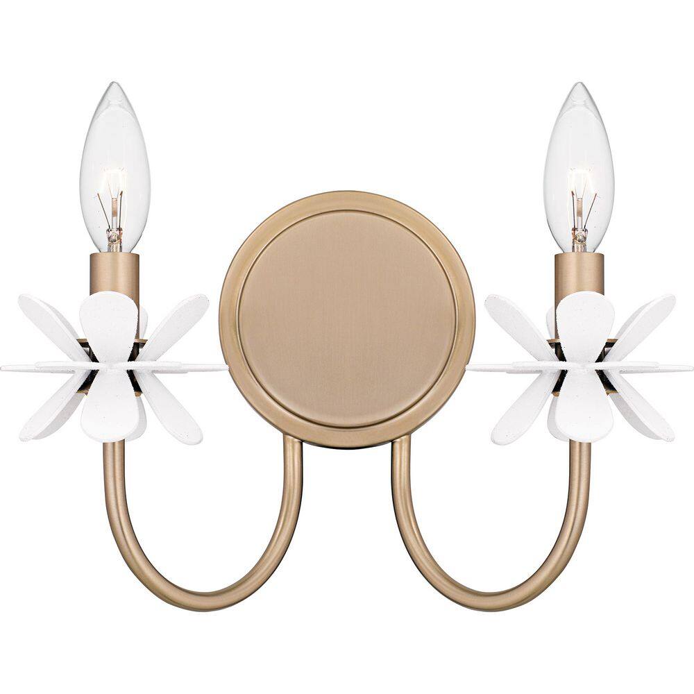 Quoizel Remy 2-Light Bronze Gold Wall Sconce REY8812BGD - The Home Depot