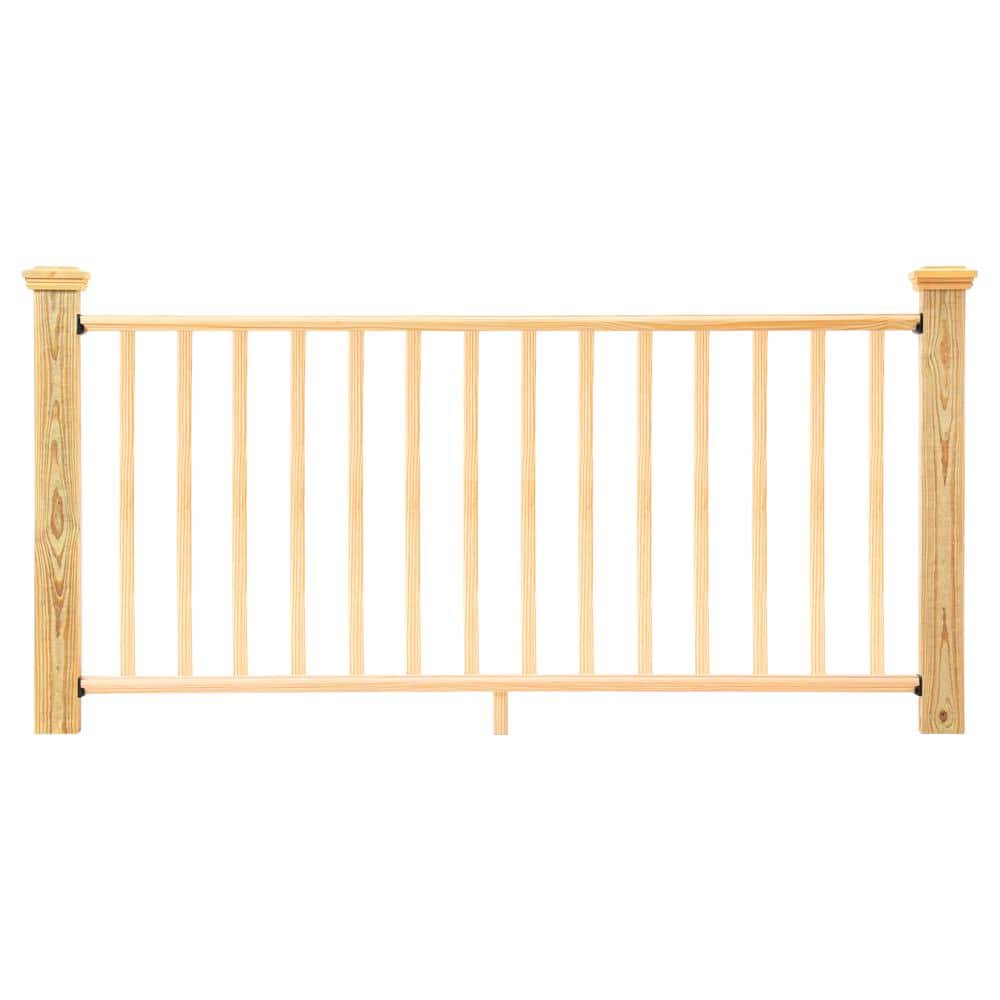 ProWood 6 ft. Southern Yellow Pine Routed Rail Kit with SE Balusters ...