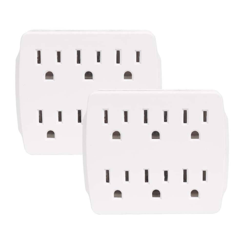 Yichuhaoxi 6 Outlet Extender Multi Plug with 3 Prong Electrical ...