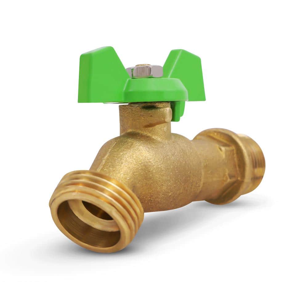 PLUMBFLEX 3/4 in. Brass Boiler Drain Valve T-handle THBD34-NL - The ...