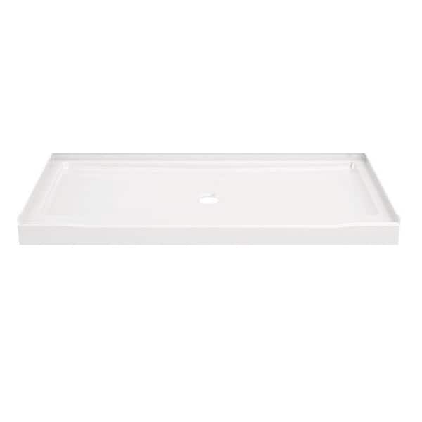 Delta Classic 500 60 in. L x 30 in. W Alcove Shower Pan Base with ...