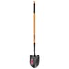 Husky 47 in. L Wood Handle Carbon Steel Digging Shovel with Grip 77416 ...