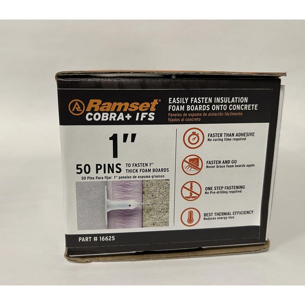 Ramset 1 in. Cobra+ IFS Conversion Kit Pins (50-Pack) 16625 - The Home ...