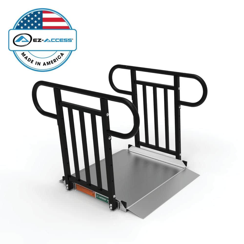 EZ-ACCESS GATEWAY 3G 3 ft. Aluminum Solid Surface Wheelchair Ramp with ...