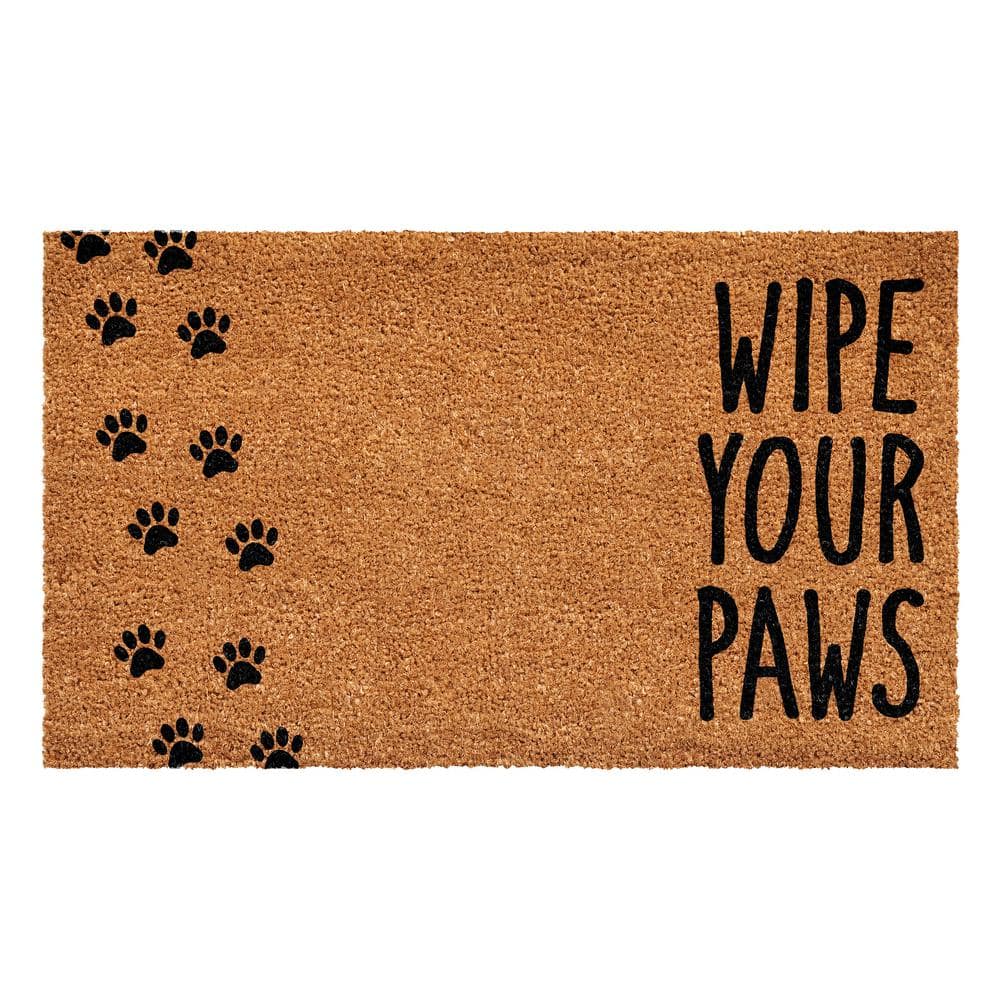 Calloway Mills Vertical Wipe Your Paws 30 in. x 48 in. Door Mat ...