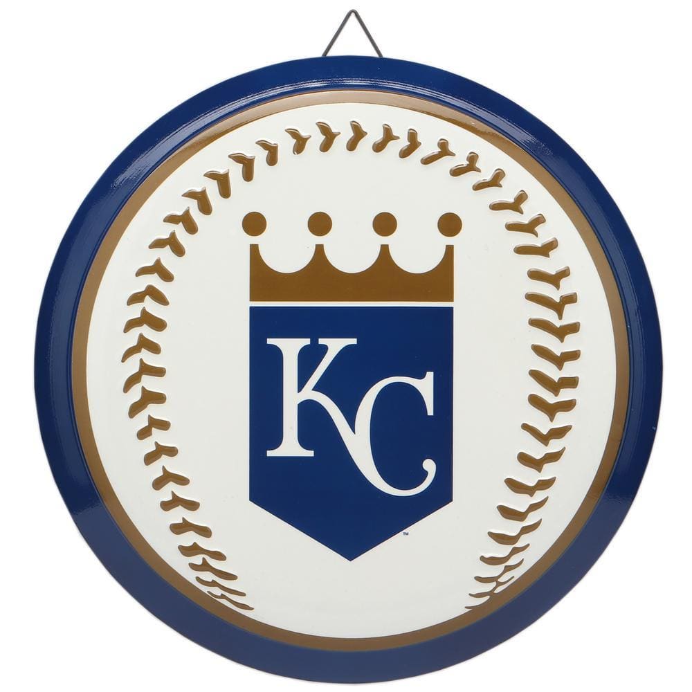 Open Road Brands Kansas City Royals Round Baseball Metal Sign 90181451 ...