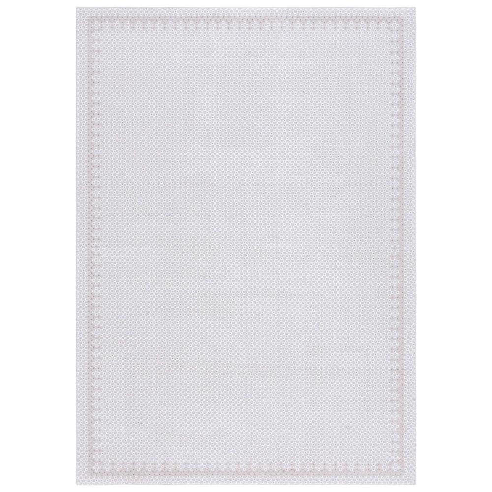SAFAVIEH Continental 5 ft. x 8 ft. Light Gray/Dark Gray Border ...
