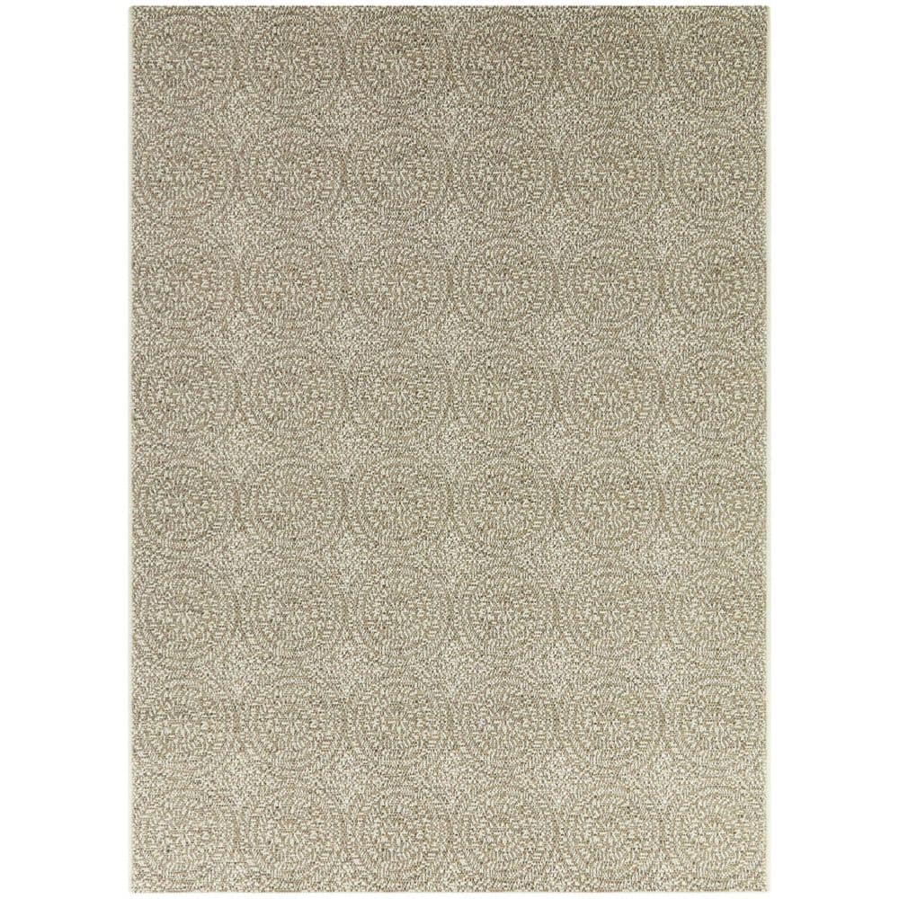 Agard Brown 5 ft. 3 in. x 7 ft. Textured Indoor/Outdoor Area Rug ...