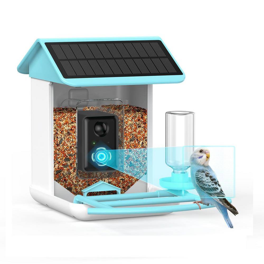 Solar-Powered Wireless Smart Bird Feeder with Camera 64G TF Card 1080P ...