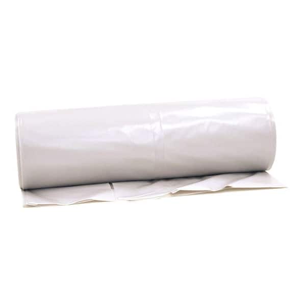 Husky 20 ft. x 100 ft. Clear 10 mil Plastic Sheeting (12 Rolls/Pallet) CF1020C - Pallet - The ...