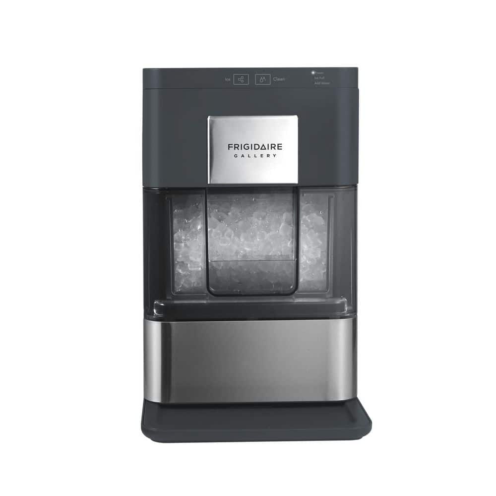 FRIGIDAIRE GALLERY 10 in. 44 lbs. Countertop Portable Nugget Ice Maker ...