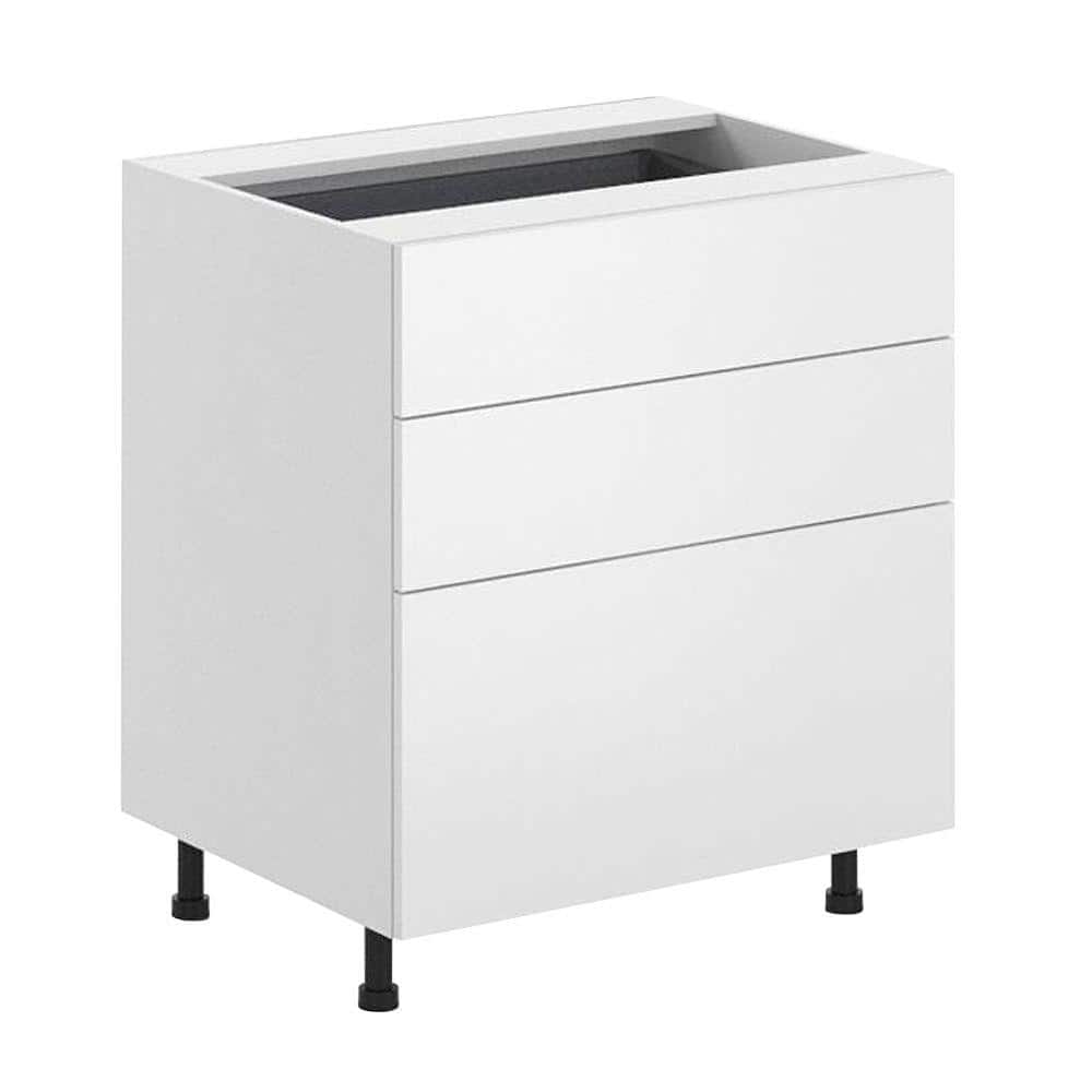 Eurostyle Ready to Assemble 30x34.5x24.5 in. Alexandria 3-Drawer Base ...