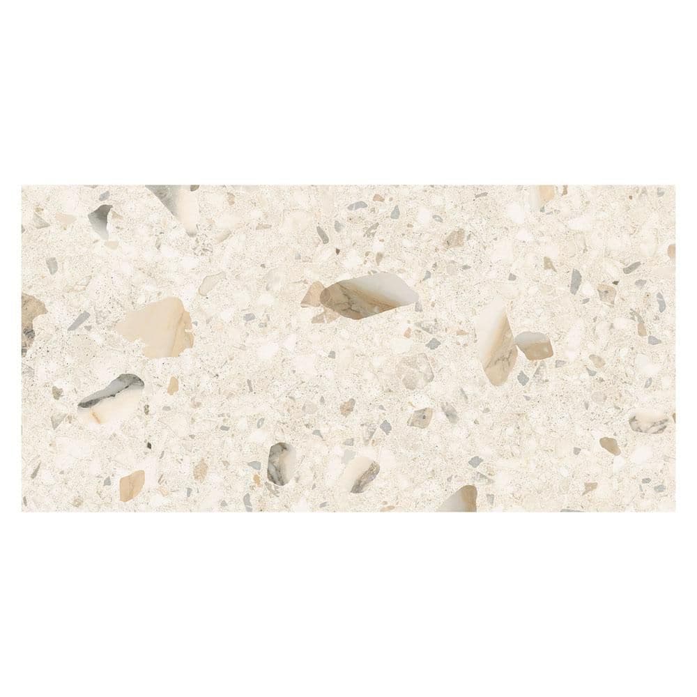 ANDOVA Kaia Eostone Beige 12-in. x 24-in. Stone Look Semi-Polished ...
