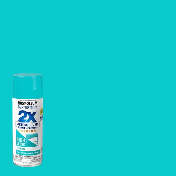 Rust-Oleum Painter's Touch 2X 12 oz. High Gloss St Tropez Ultra Cover ...