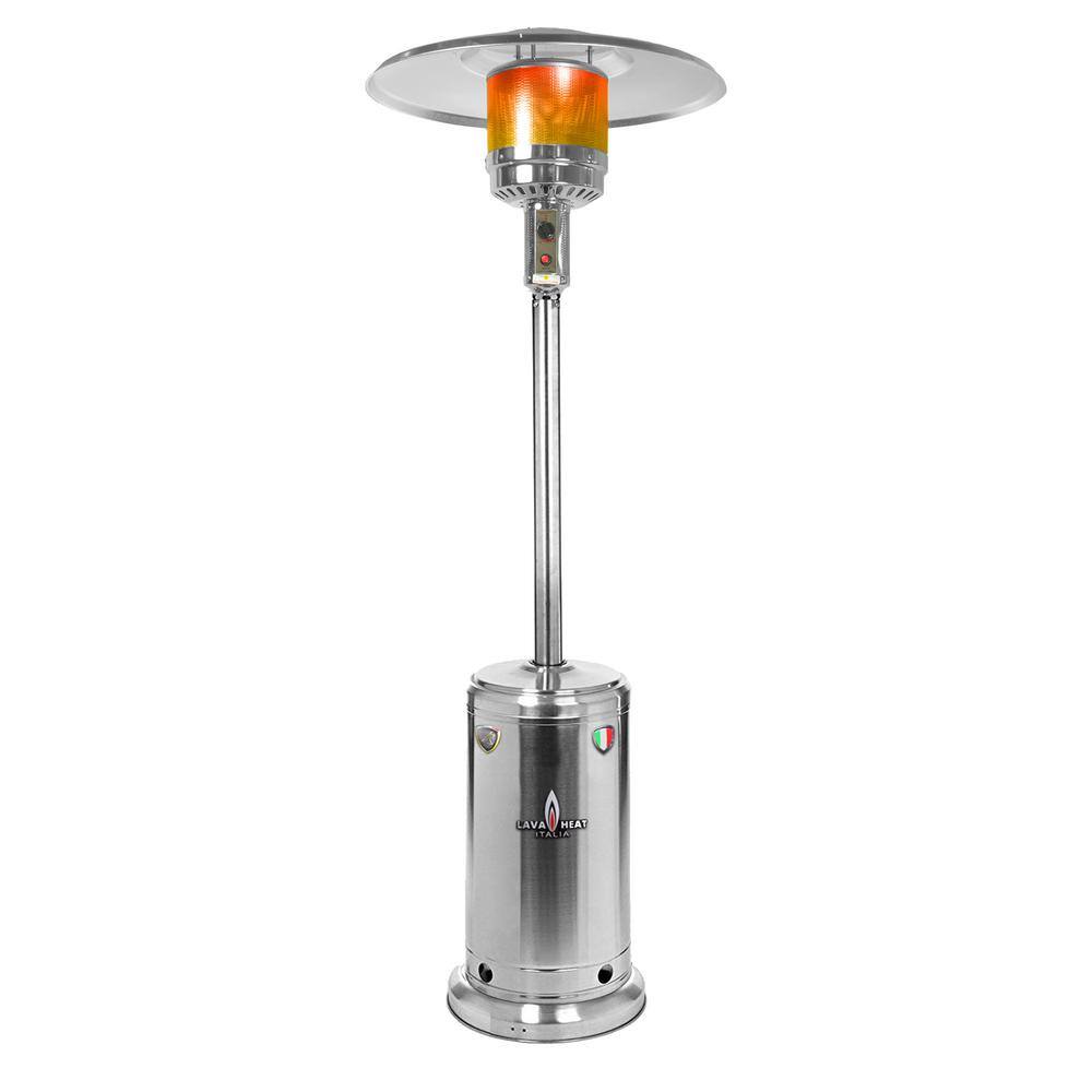 Lava Heat Italia 82 in. 40,000 BTU Stainless Steel Traditional Mushroom ...