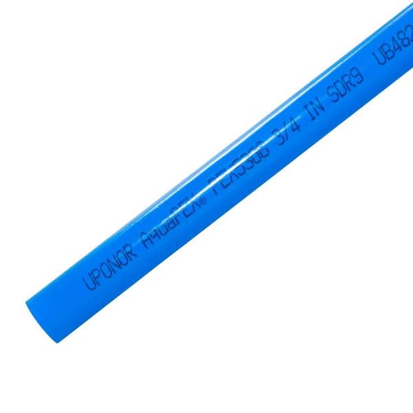 Uponor AquaPEX 3/4 in. x 10 ft. Straight Length Blue PEX-A Expansion ...
