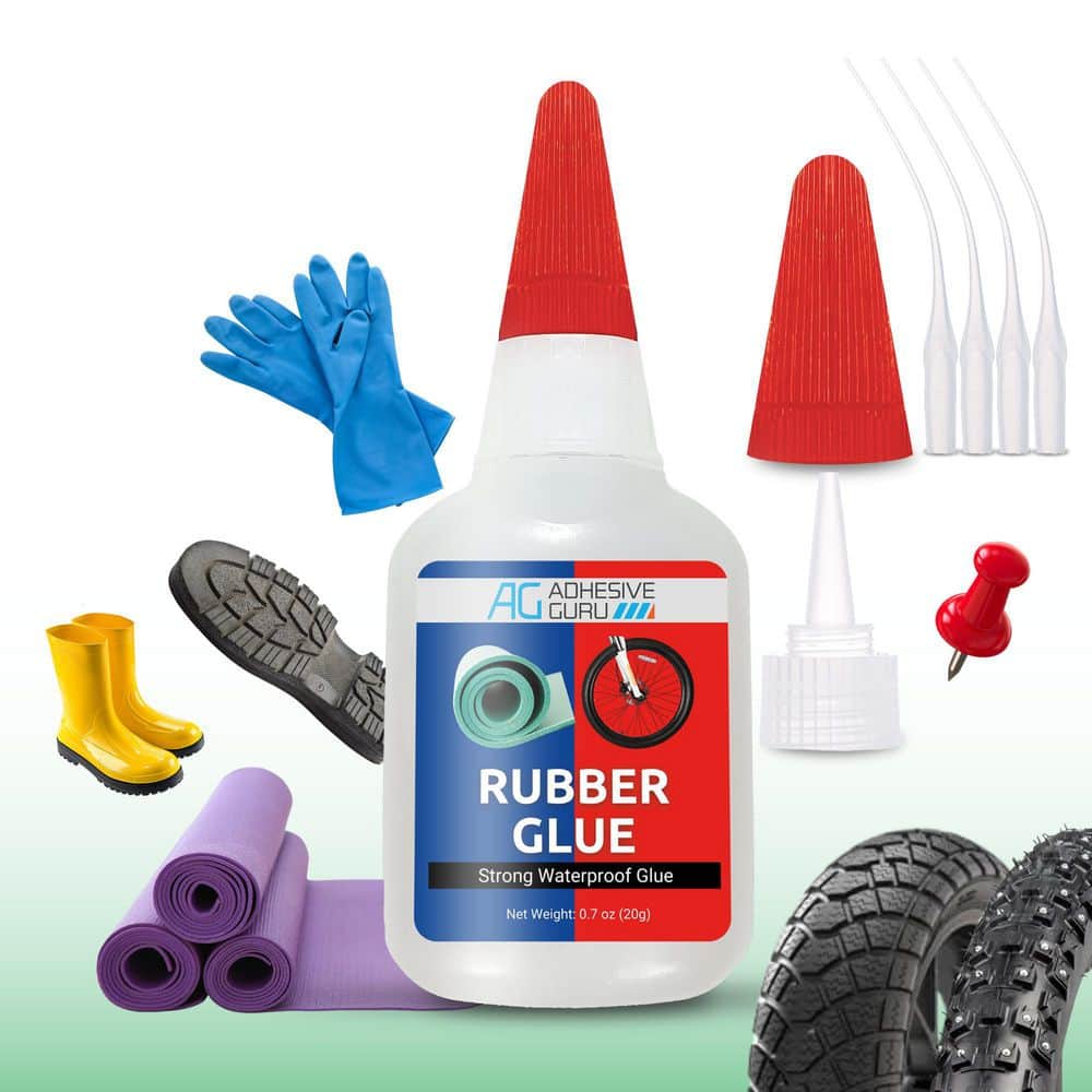 AG ADHESIVE GURU AG Rubber Glue 0.7 oz.-Clear Fast-Drying Super Glue ...