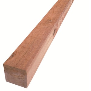 6 in. x 6 in. x 8 ft. Premium Rough Kiln-Dried Cedar Timber 668PRKDC ...