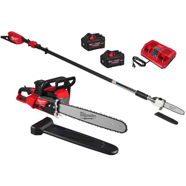 Milwaukee M18 FUEL 18V Brushless Cordless 20 in. Dual Battery Chainsaw ...