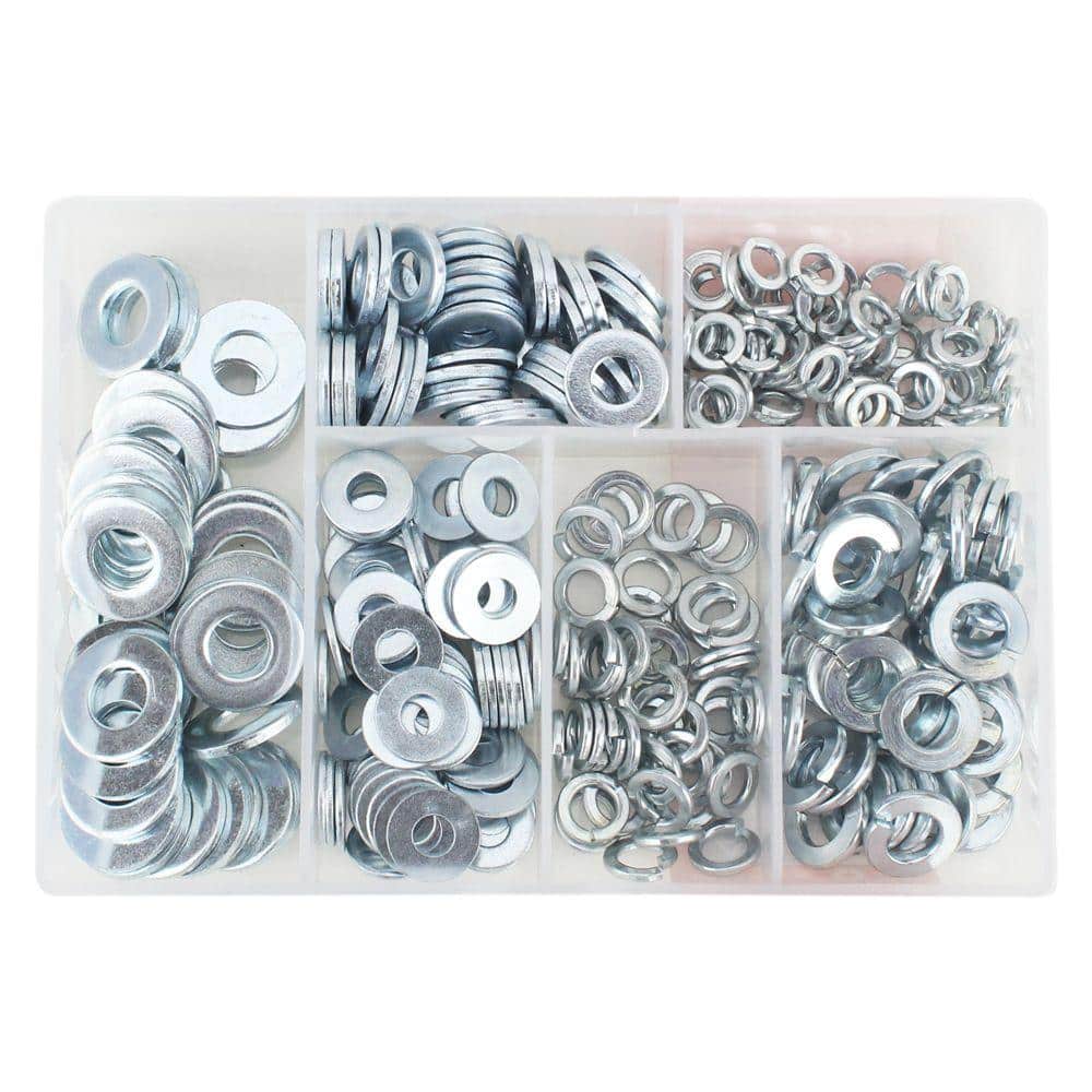 Everbilt Zinc-Plated Flat and Lock Washer Kit (320-Piece) – eX-tremes