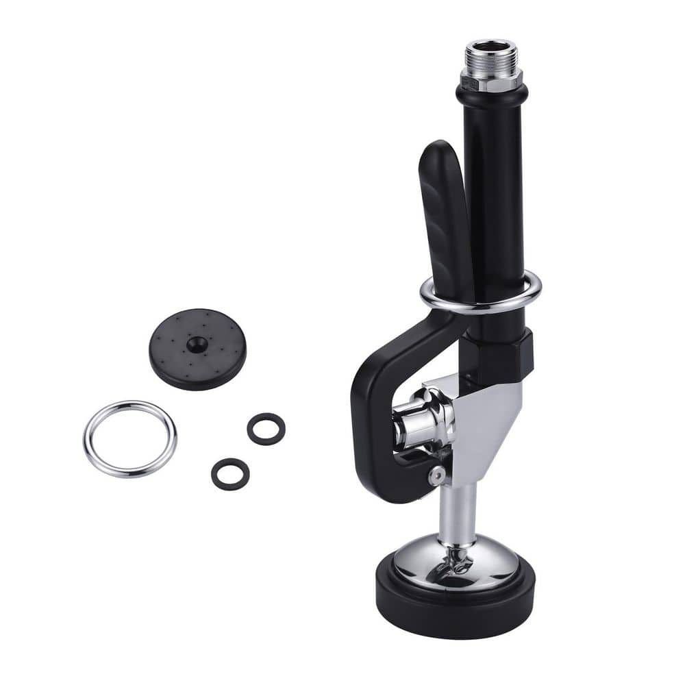 AVITAS 7/8 in. - 20UNEF Handle Grip 1.42 GPM Pre Rinse Sprayer in Black ...