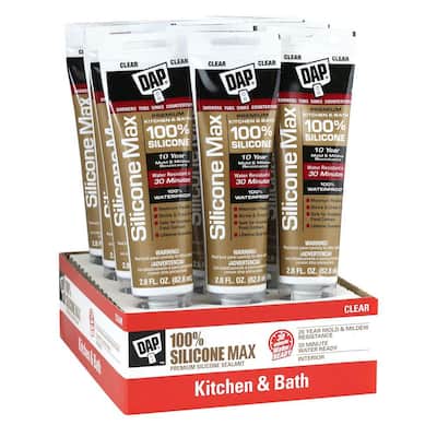 DAP Silicone Max 10.1 oz. Almond Premium Kitchen and Bath Silicone ...