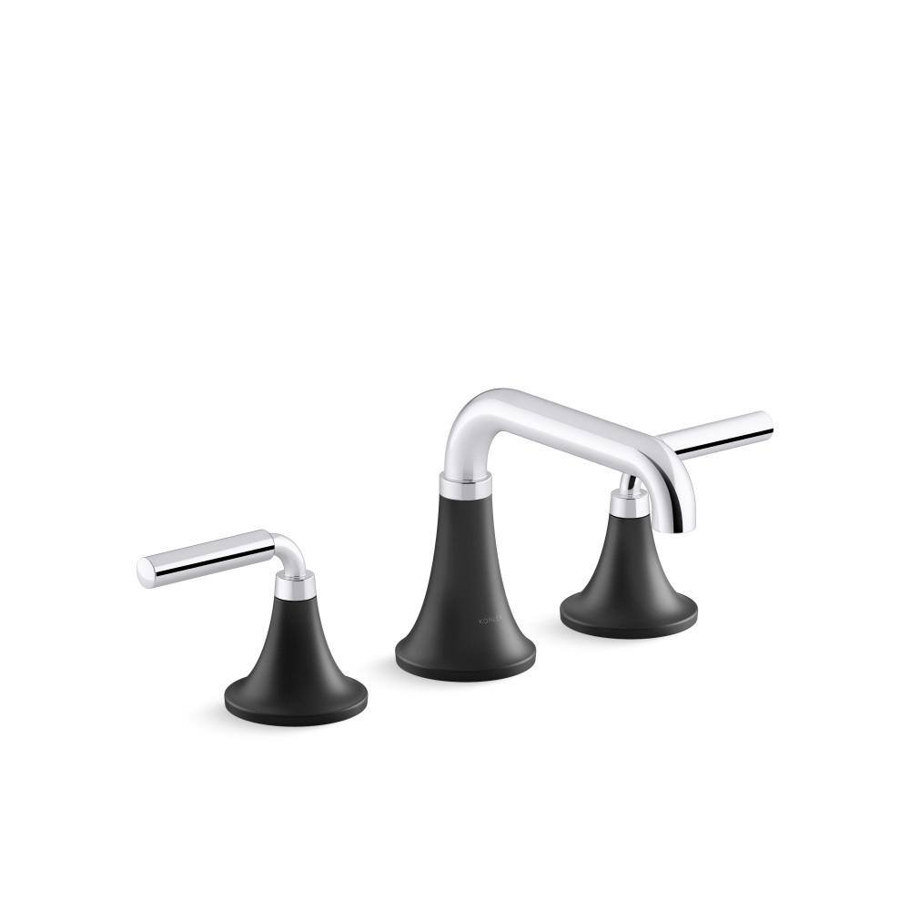 KOHLER Tone 8 in. Widespread Double Handle 1.0 GPM Bathroom Faucet in ...