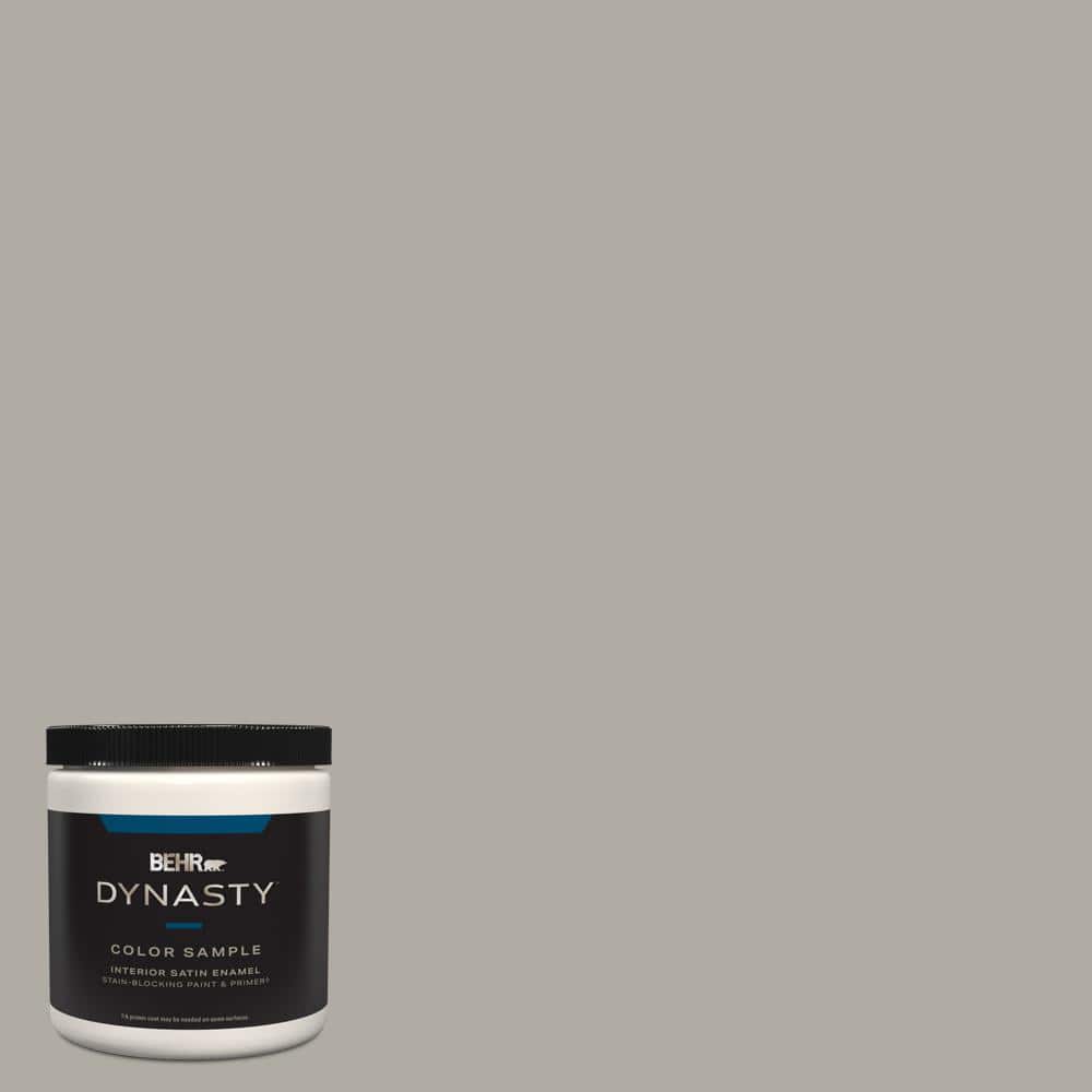 BEHR DYNASTY 8 oz. #HDC-NT-09G Stingray Gray Satin Enamel Interior ...